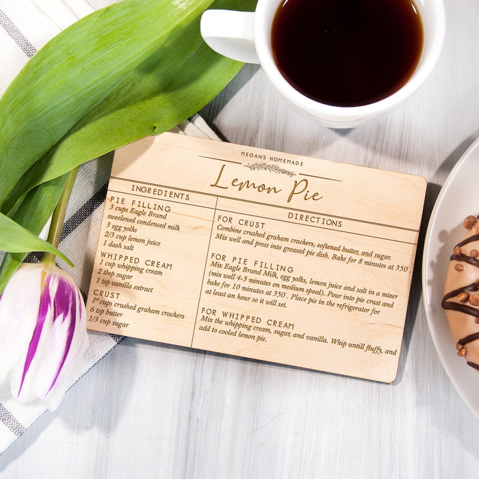Custom Recipe Card - Moms Birthday Gift from Daughter